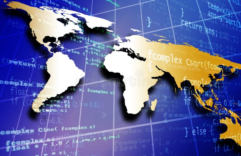 Global code stock illustration. Illustration of conceptual - 4612432