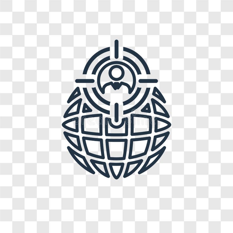 Worldwide Concept Vector Linear Icon Isolated on Transparent Background ...