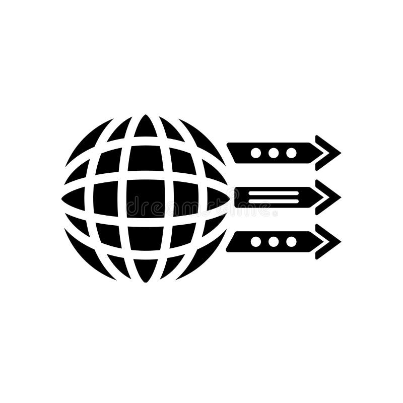 Worldwide Icon Vector Sign And Symbol Isolated On White Background Worldwide Logo Concept Stock