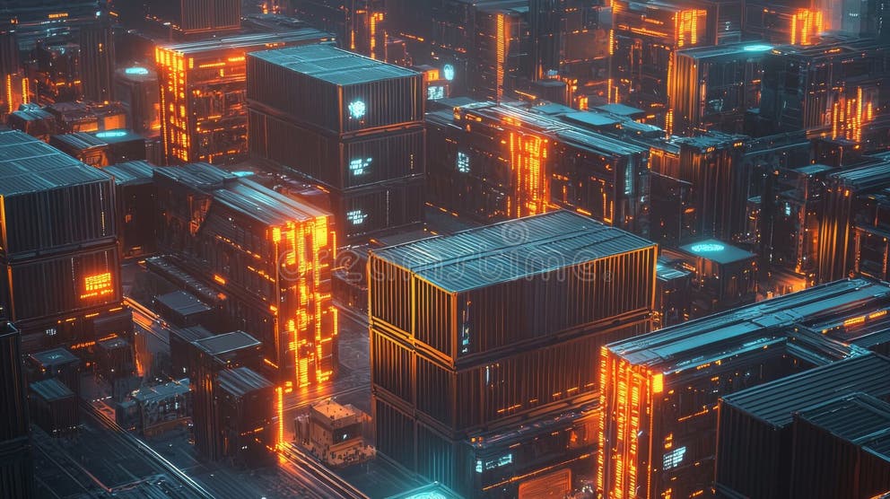 A Worldwide Logistics Network Enhanced with Visual Features. Stock ...