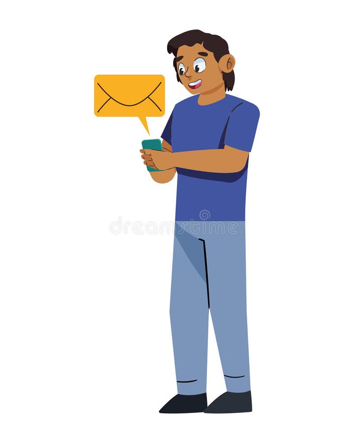 Worldwide Man Chatting Communication Stock Vector - Illustration of ...