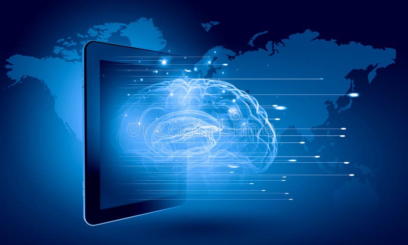 Worldwide Media Technologies Stock Illustration - Illustration of ...