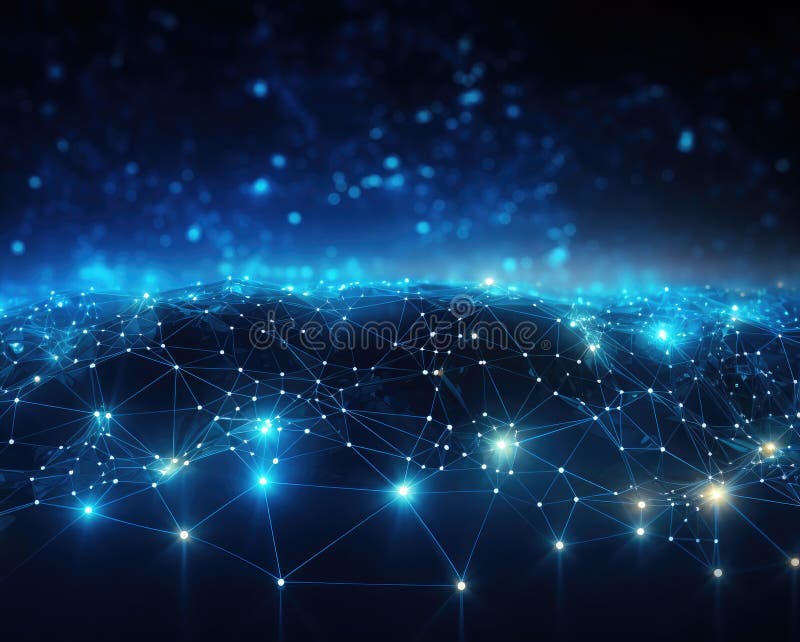 Worldwide Network Connection, Digital Telecommunication, Big Data ...