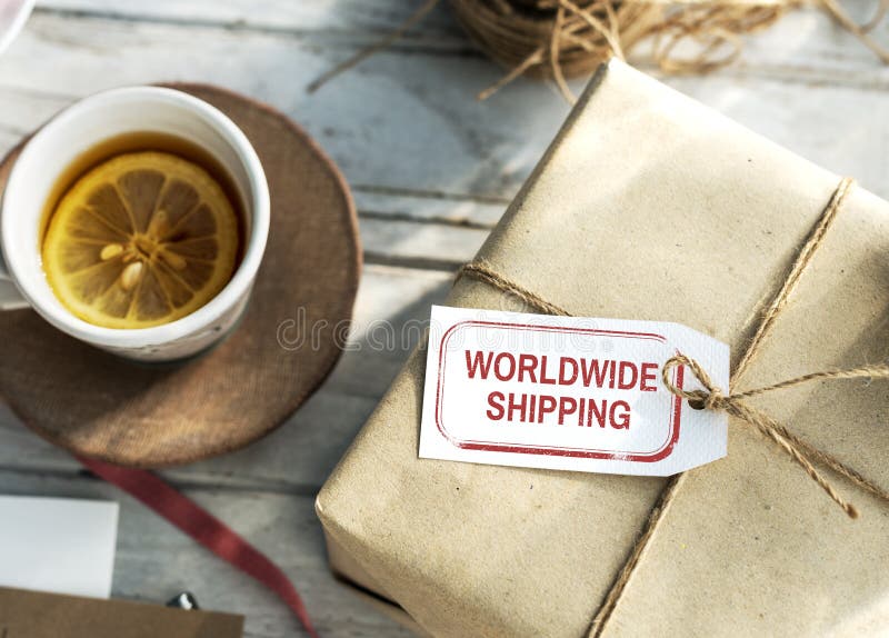 Worldwide Shipping Delivery Express Graphic Concept Stock Image - Image ...