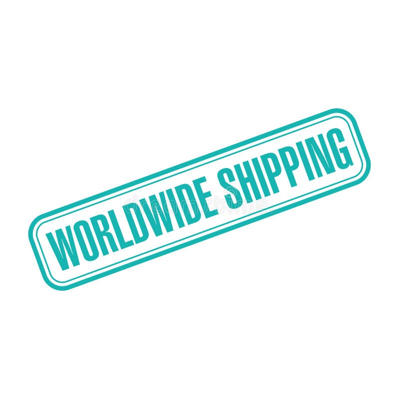 Worldwide Shipping Letter Rubber Stamp Vector Design Template Stock ...
