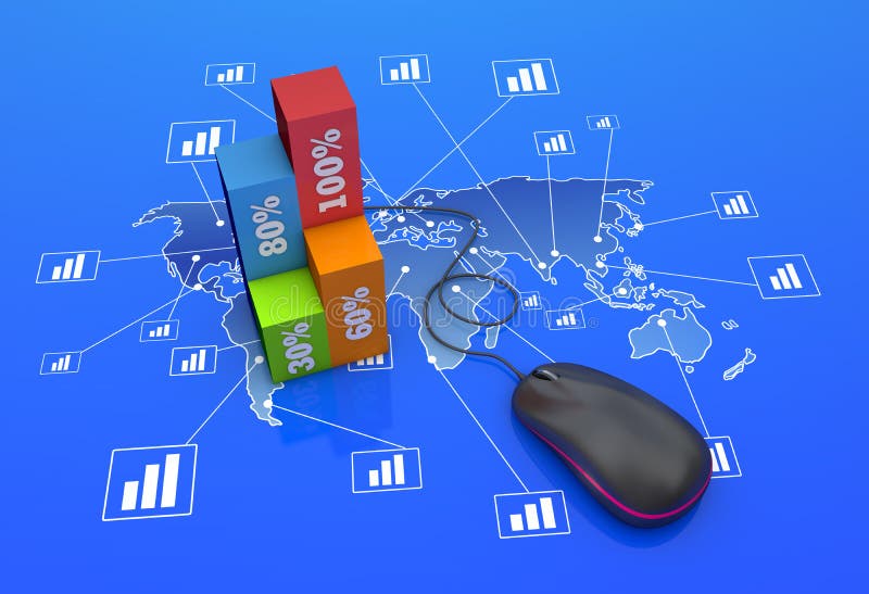 Worldwide statistics stock illustration. Illustration of abstract ...