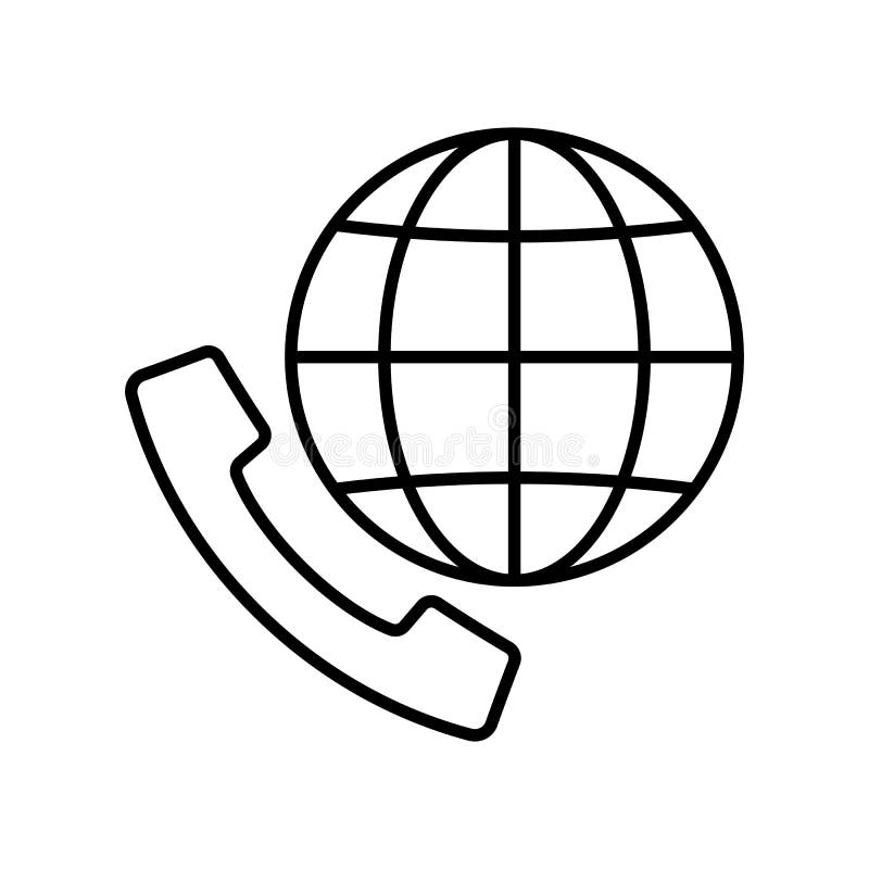 Worldwide Support Icon on White. Vector Illustration EPS10 Stock Vector ...