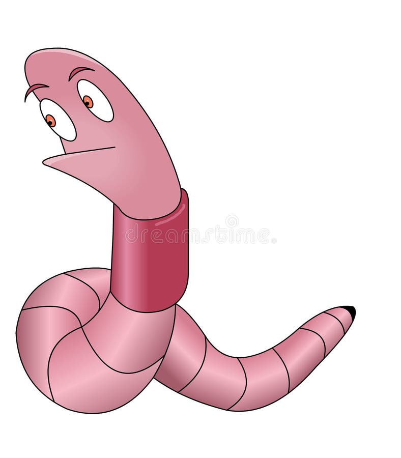 Worm stock vector. Illustration of vector, uneasiness - 7813741