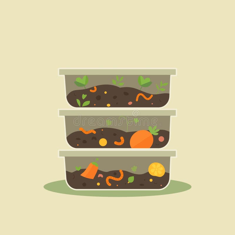 Earth Worm Soil Microbes Stock Illustrations – 1 Earth Worm Soil ...