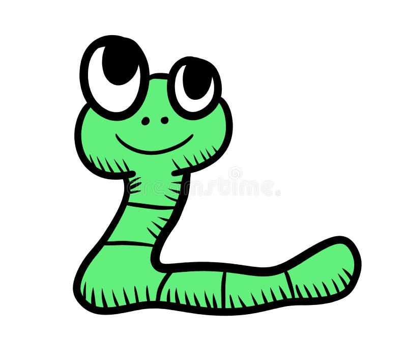 Green Worm Cartoon Stock Illustrations – 1,482 Green Worm Cartoon Stock ...