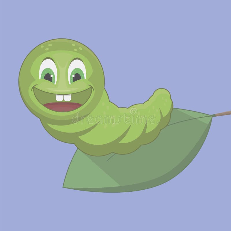 Worm stock vector. Illustration of vegetation, kind, cheerful - 86125336