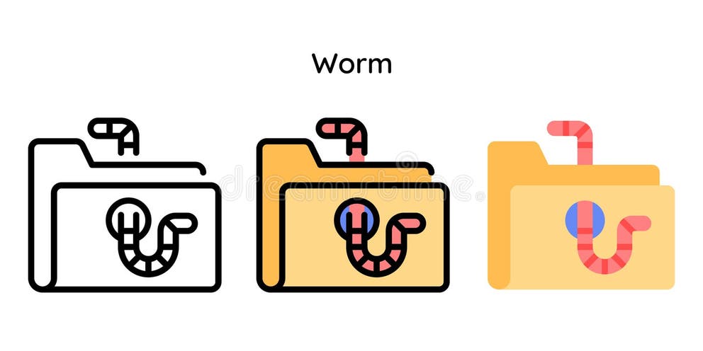 Worm and malware icon stock vector. Illustration of security - 302970882