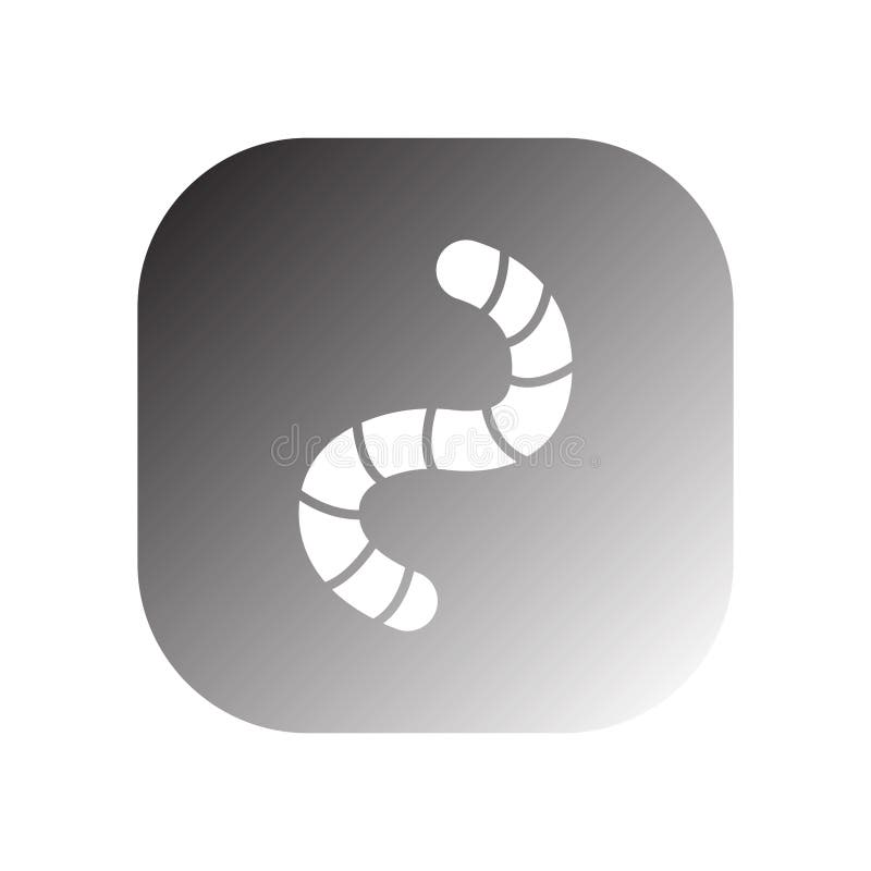 Worm icon vector stock vector. Illustration of insect - 306986575
