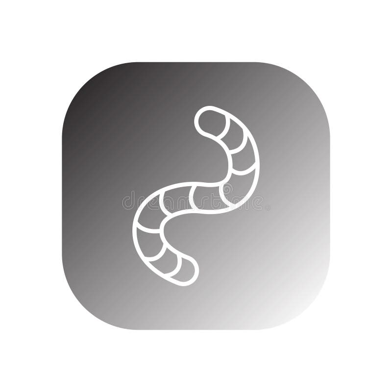 Worm icon vector stock vector. Illustration of agriculture - 306986550