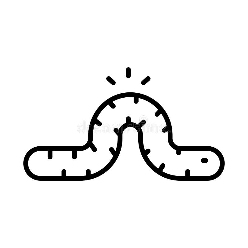 Worm Outline Icon Animal Vector Stock Vector - Illustration of wildlife ...