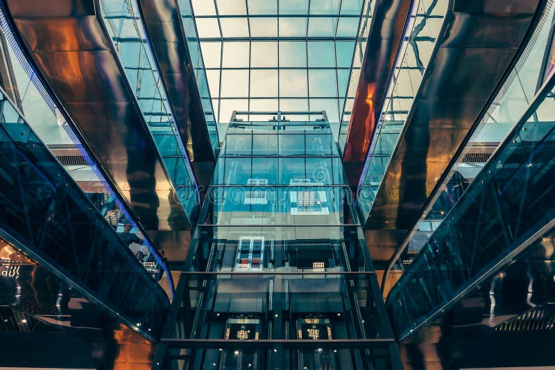 Worm's Eye View Of Glass Panel Building Picture. Image: 83063232