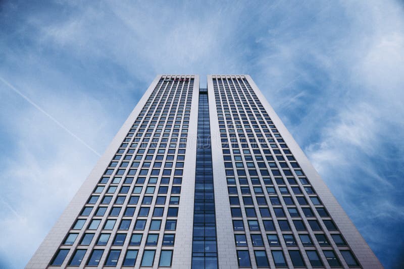 Worm S Eye View Photo Of High-rise Building Stock Image - Image of ...
