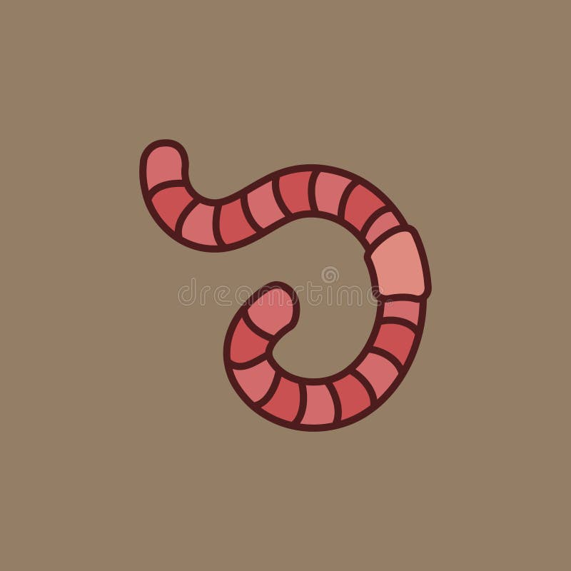 Worm Vector Earthworm Concept Icon in Outline Style Stock Vector ... Worm Vector Earthworm Concept Icon in Outline Style Stock Vector ...