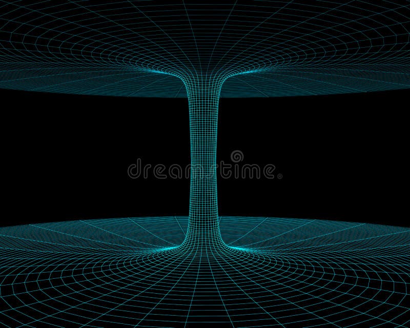 Wormhole model stock illustration. Illustration of physical - 43685447