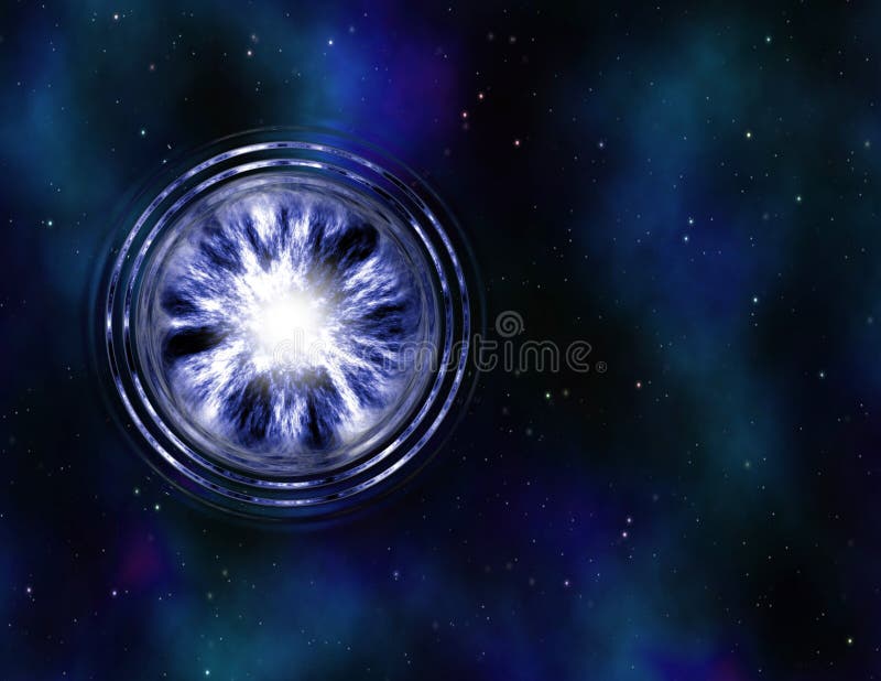 Wormhole vortex in space stock illustration. Illustration of abstract ...