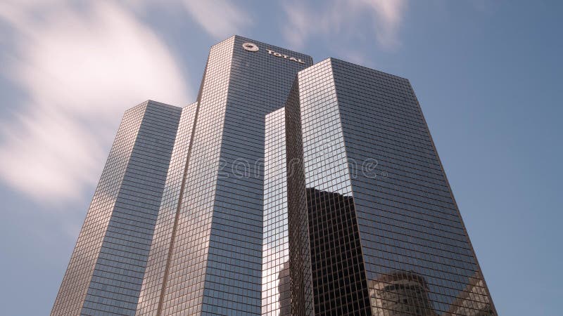 Worms Eye View of Blue High Rise Building Stock Image - Image of ...