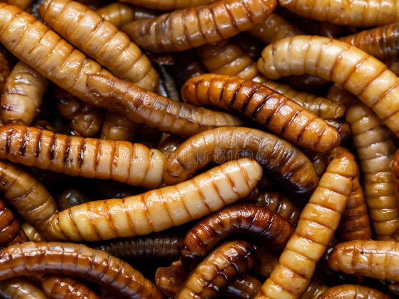 Worms in the Food Background Stock Image - Image of worms, cuisine ...