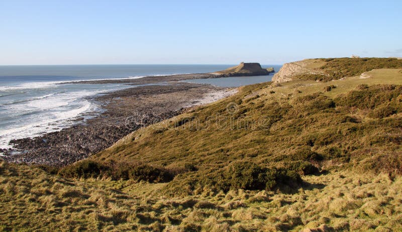 Worms Head stock image. Image of rocks, south, united - 57521671