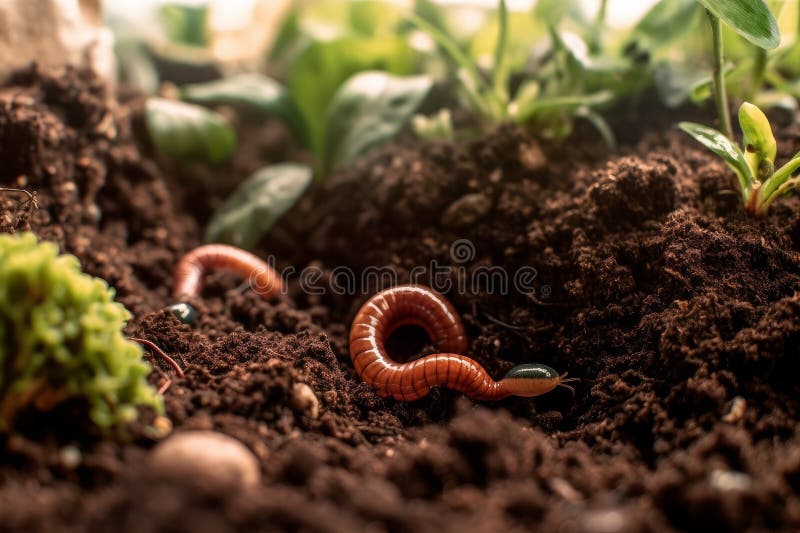 Worms soil. Generate Ai stock illustration. Illustration of ecology ... Worms soil. Generate Ai stock illustration. Illustration of ecology ...