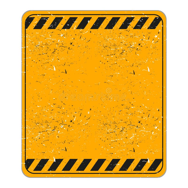 Worn Blank Traffic Warning Sign Stock Vector - Illustration of symbol ...