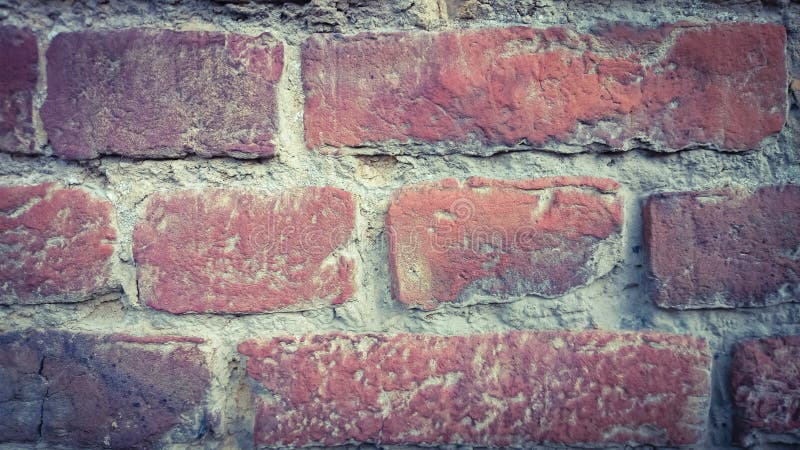 A worn brick wall stock photo. Image of concrete, construction - 198205970