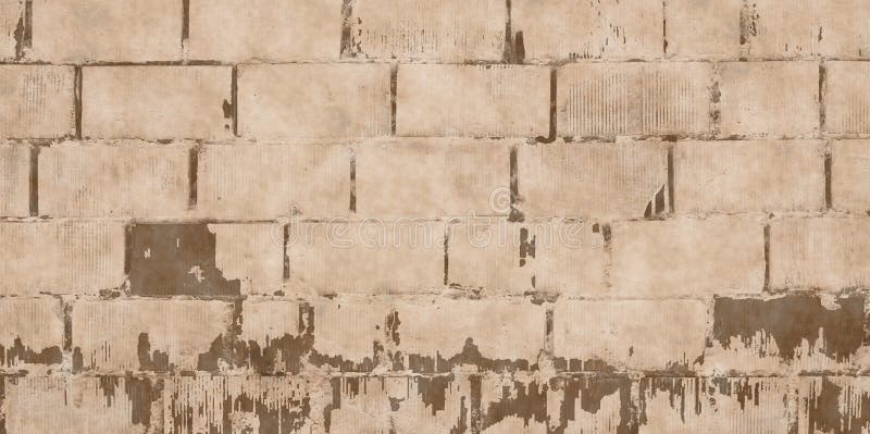 Worn Brick Wall Outdoor Indoor. Old Wall Painted Worn Whitewash Plaster ...