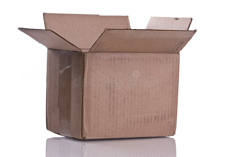 Worn Brown Box stock image. Image of pack, container - 15859145