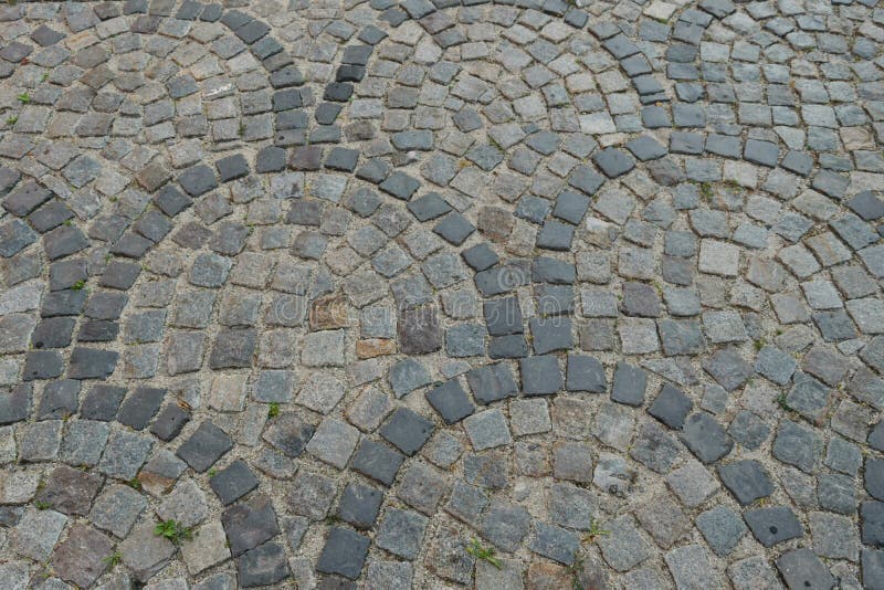 Worn Cobblestone Pavement Walkway Pattern Stock Image - Image of paved ...