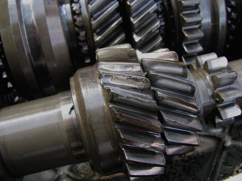 Worn Cog Wheels Removed from the Gearbox Stock Image - Image of machine ...