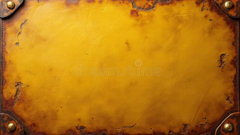 Worn Distressed Yellow Leather Briefcase Texture High Quality Image ...