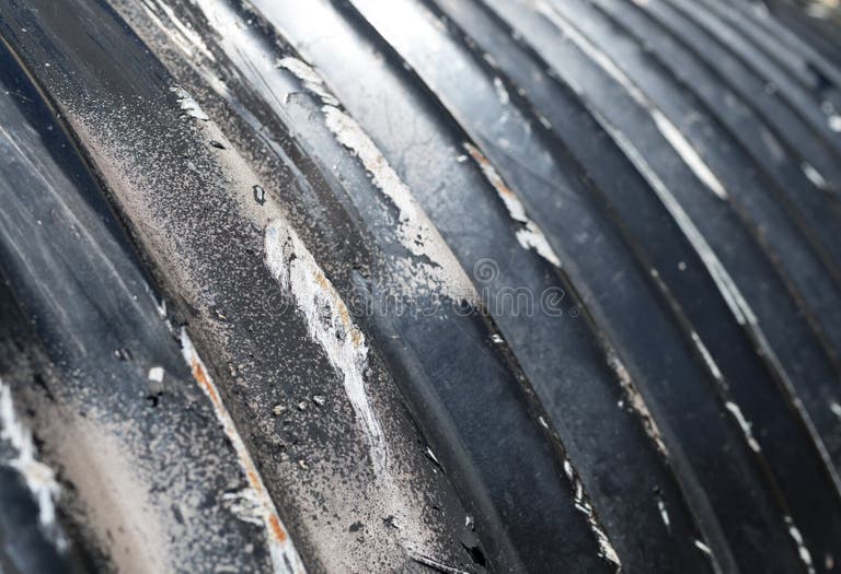 Worn Galvanized Stainless Steel Culvert Stock Image - Image of round ...