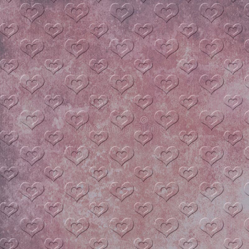 Worn Hearts Embossed Background Stock Image - Image of shape, book ...