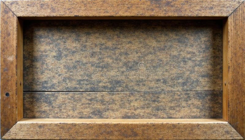 Worn Horizontal Wood Picture Frame; Missing Artwork , Antique, Design ...