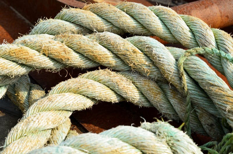 Worn marine rope stock photo. Image of rust, worn, shabby - 35029046