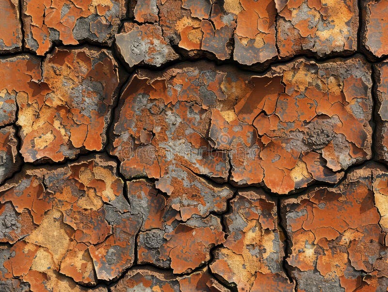 Worn Metal Surface Displaying Both Rust and Deterioration Stock ...