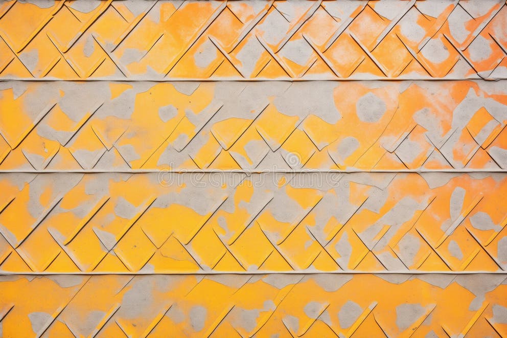 Worn Metal Tread Plate, High Grip Pattern Stock Photo - Image of ...