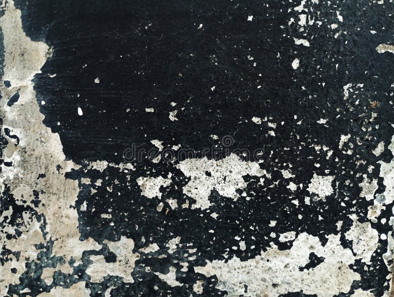 Worn Old Wall, Black and White Surface with Many Layers of Paint ...