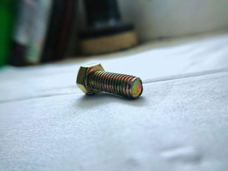The worn - out bolt stock image. Image of worn, bolt - 240950047