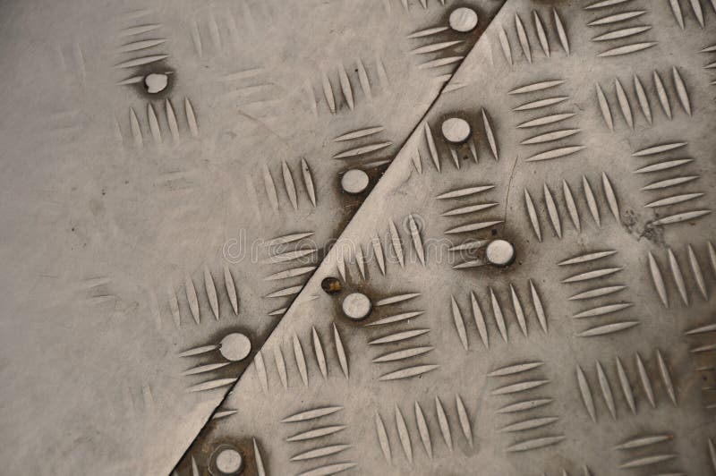 Worn Out Iron Diamond Plate Stock Photo - Image of nonskid, diamond ...
