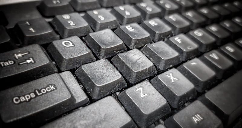 Worn-out Keyboard: Evidence of Frequent Use Stock Photo - Image of ...