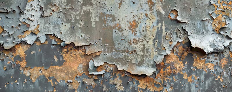 A Worn-out Metal Background with Layers of Peeling Paint and Deep, Aged Stock Image - Image of ...