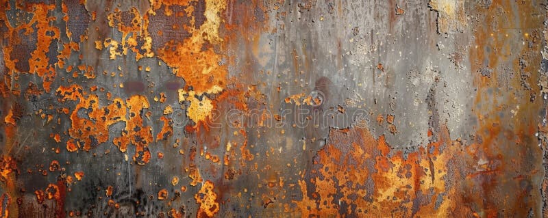 A Worn-out Metal Background with Visible Signs of Rust and Deep, Aged ...