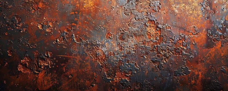 Worn Out Metal Background Visible Signs Rust Deep Aged Textures Stock ...