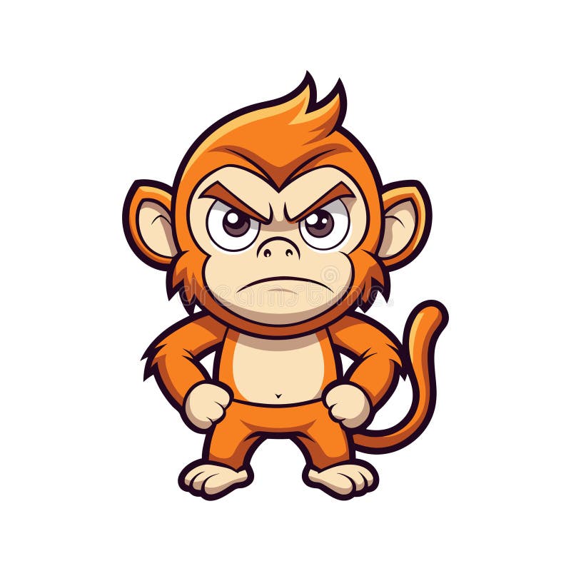 Worn Out Monkey in Gymnastics Art Stock Vector - Illustration of worn ...