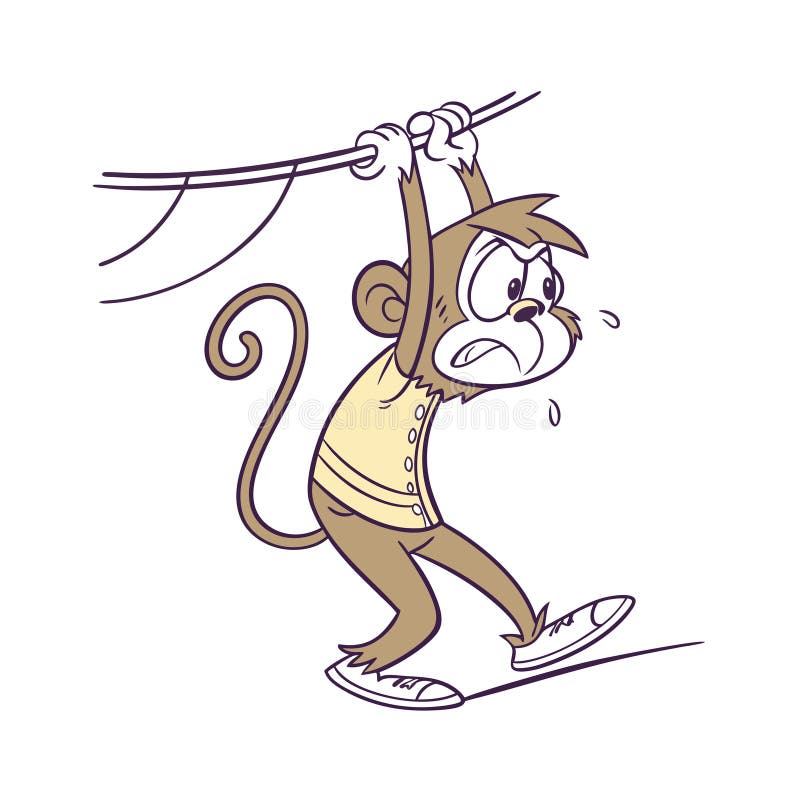 Worn Out Monkey in Gymnastics Art Stock Photo - Illustration of animal ...